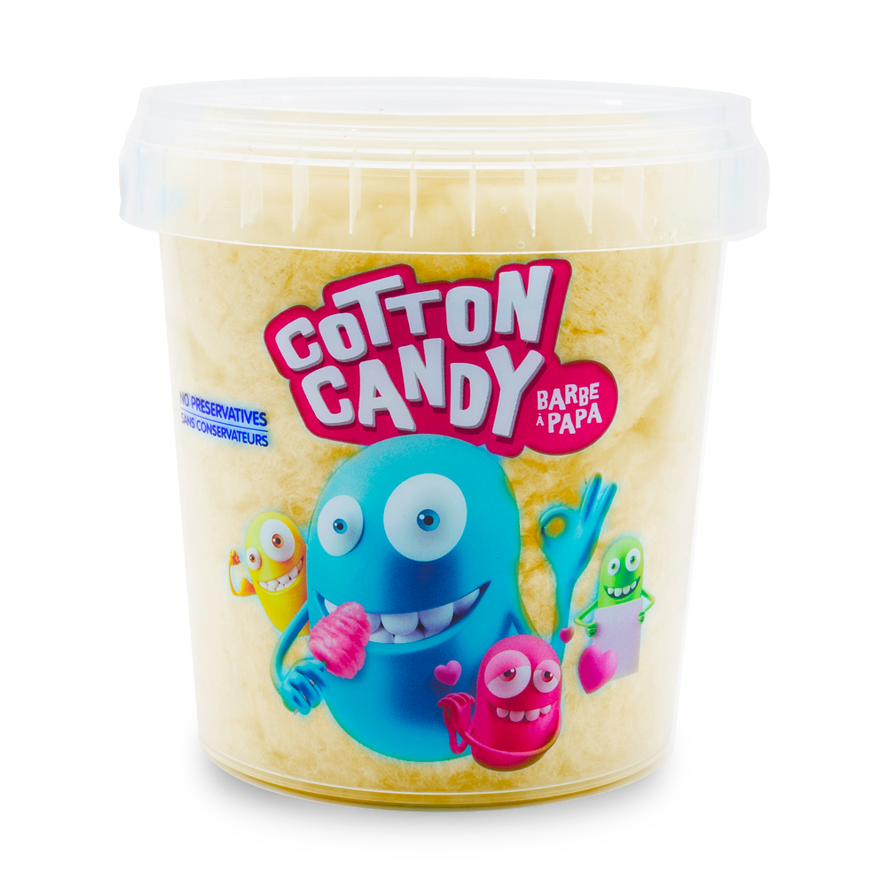 COTTON CANDY Bucket 50 G Banana - Soho snacks
